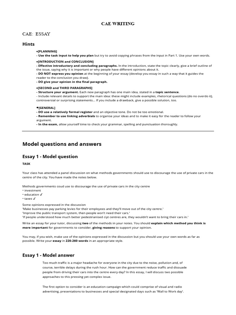 CAE Writing | PDF | Survey Methodology