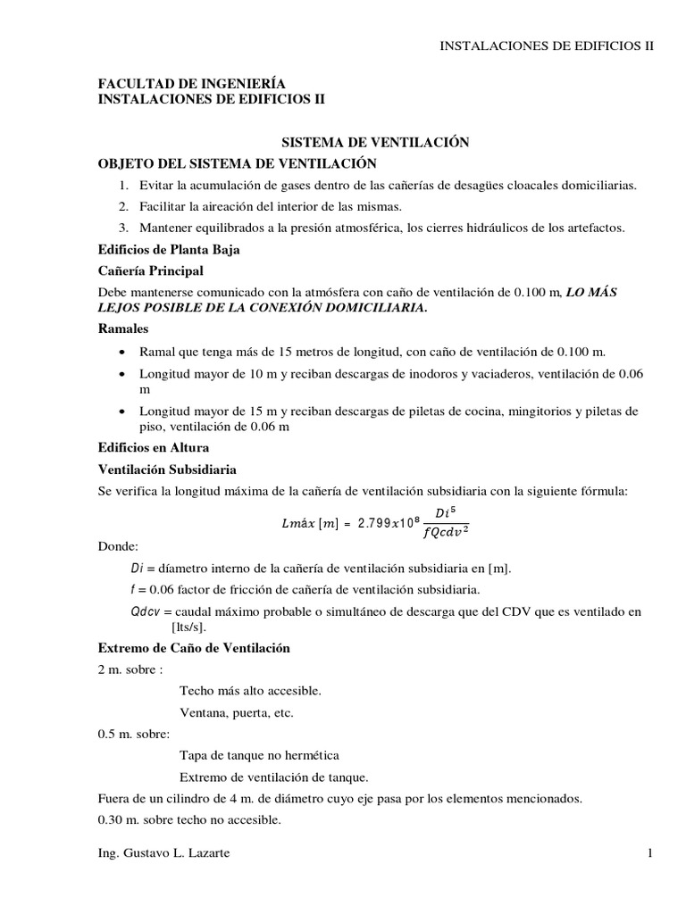 Tema 4 Desagues Cloacales - 3 | PDF | Ventilación (Arquitectura) | Ingeniería mecánica