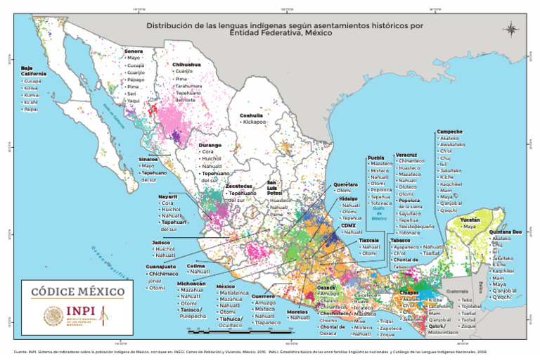 Mapa Codice Mexico Inpi | PDF | Pueblos Indígenas de las Américas ...
