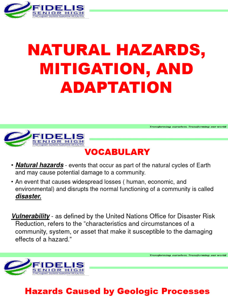 Natural Hazards Geologic Hazards 1 | PDF | Earthquakes | Landslide