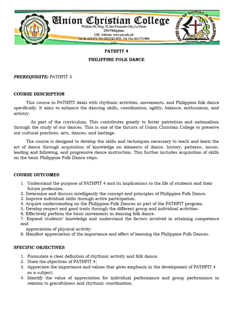 PATHFIT 4 Module 1 | PDF | Dances | Rhythm