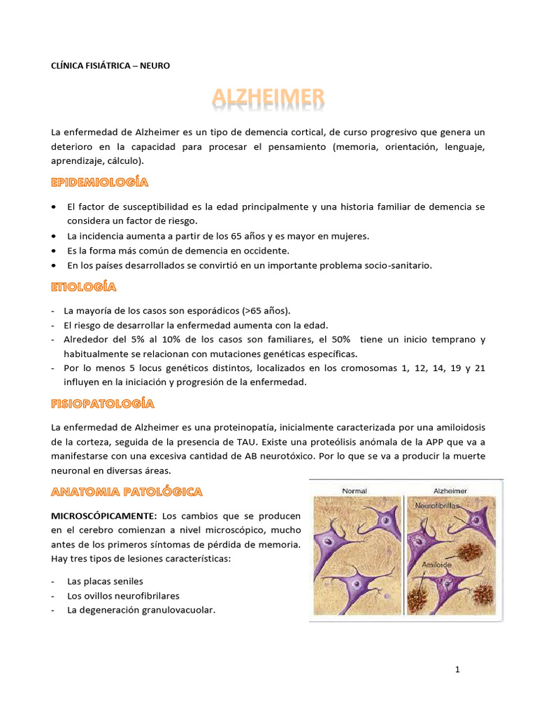 Clase N°11 Alzheimer | PDF | Enfermedad de Alzheimer | Memoria Clase N°11 Alzheimer | PDF | Enfermedad de Alzheimer | Memoria