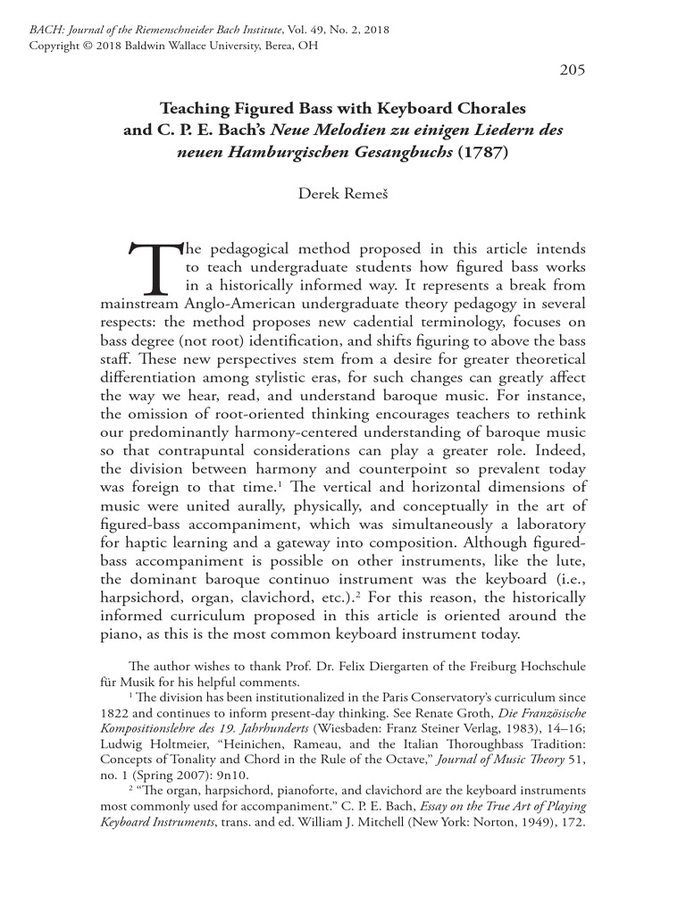 Remes CPEBachChorales | PDF