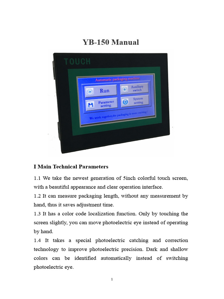 150 User Manual English | PDF | Parameter (Computer Programming) | Switch