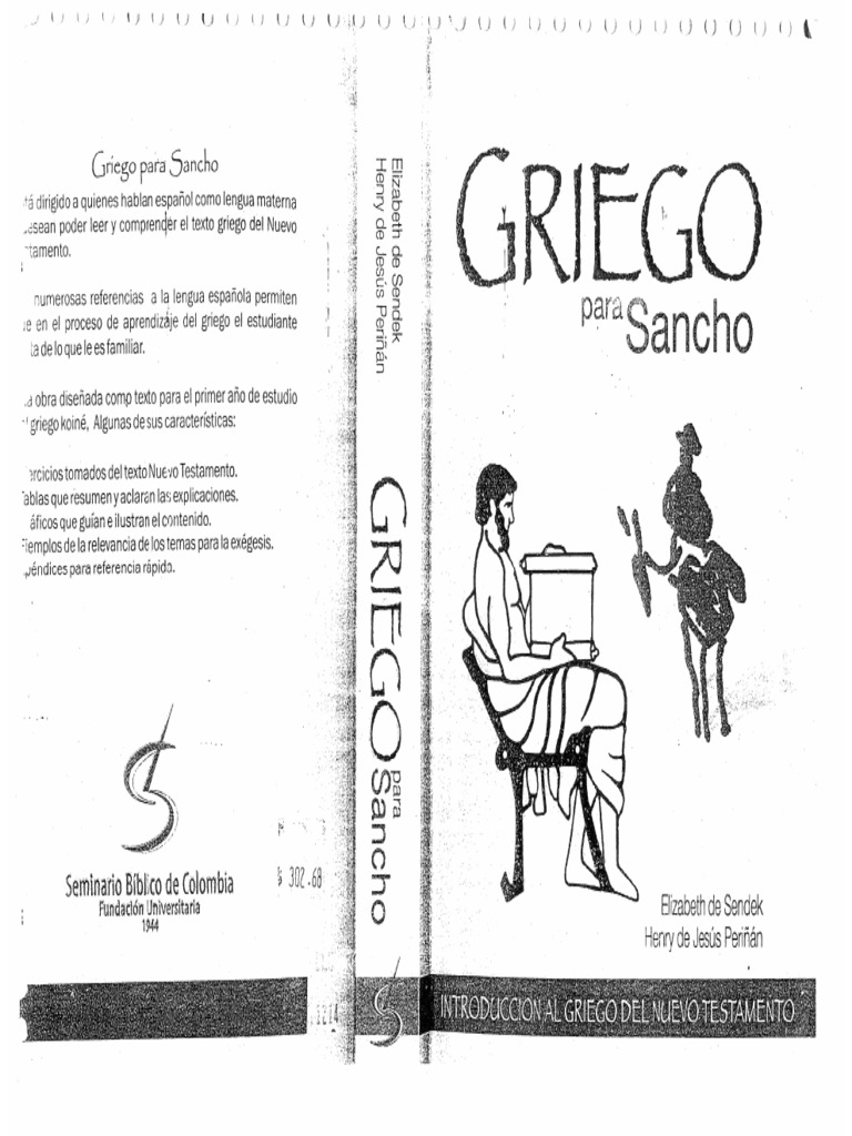 Griego para Sancho Elizabeth de Sendek y Henry de Jesus Perian Compress ...