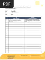 Format Hand Over Pekerjaan | PDF