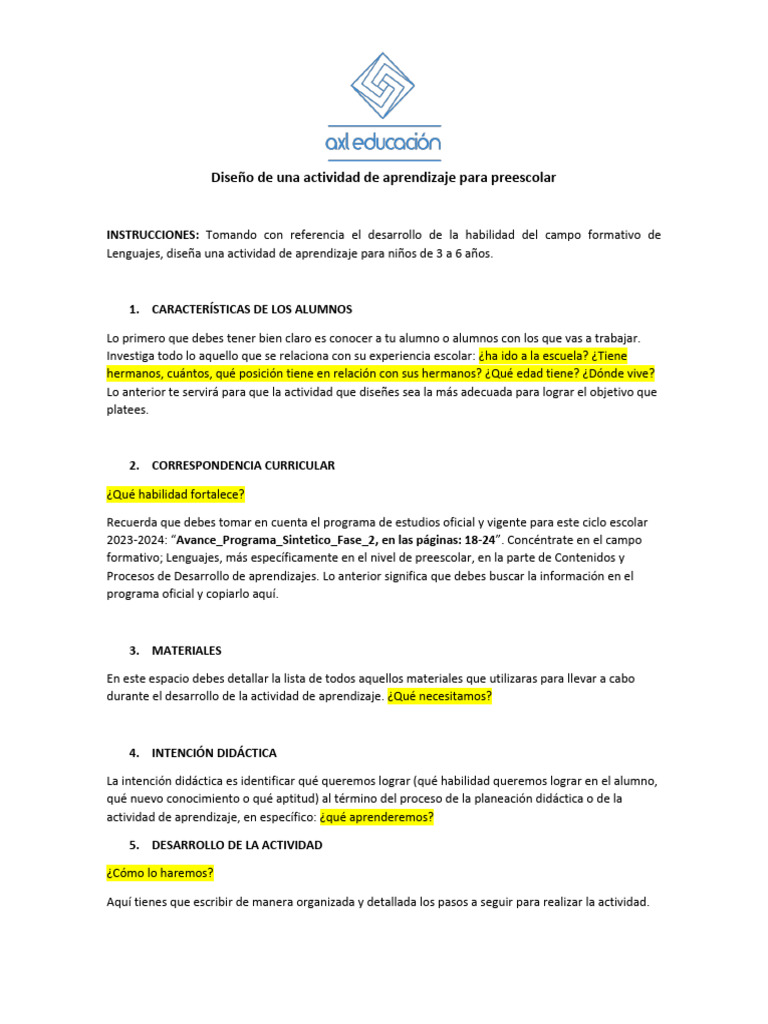 Secuencia Didactica Final | PDF | Educación de la primera infancia | Aprendizaje