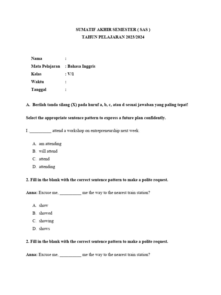 Sas Bahasa Inggris WWW | PDF