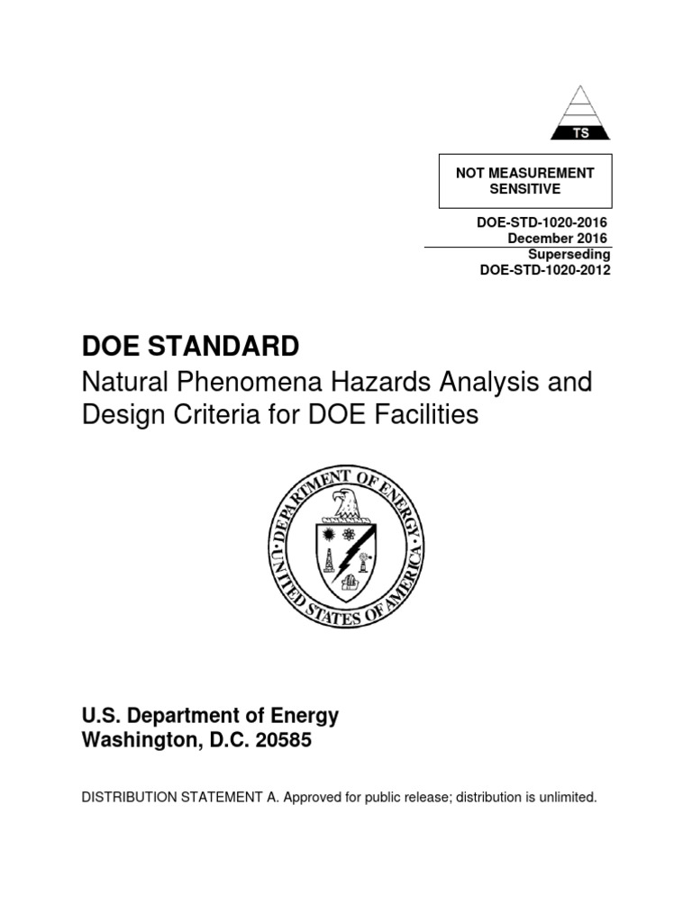 Natural Hazards Design Criteria for DOE | PDF | Hazards | Flood