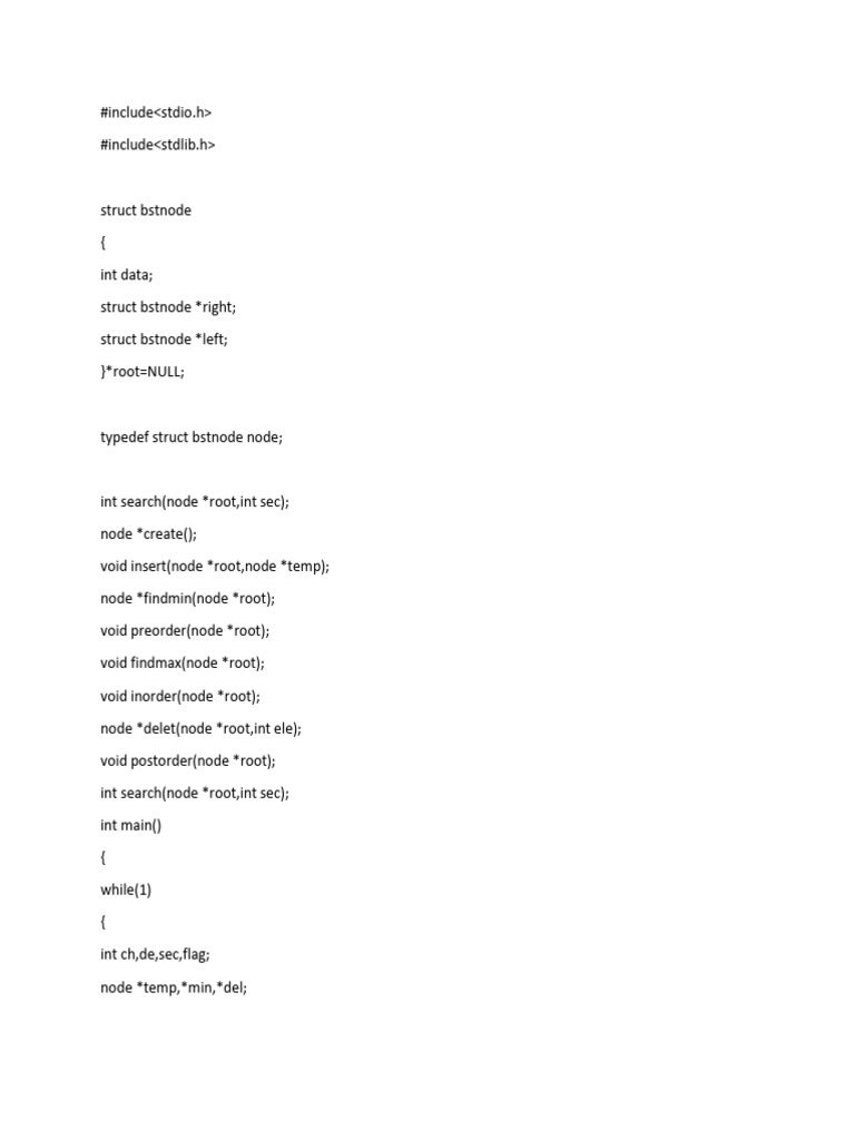 BST | PDF | Algorithms And Data Structures | Software Engineering BST | PDF | Algorithms And Data Structures | Software Engineering