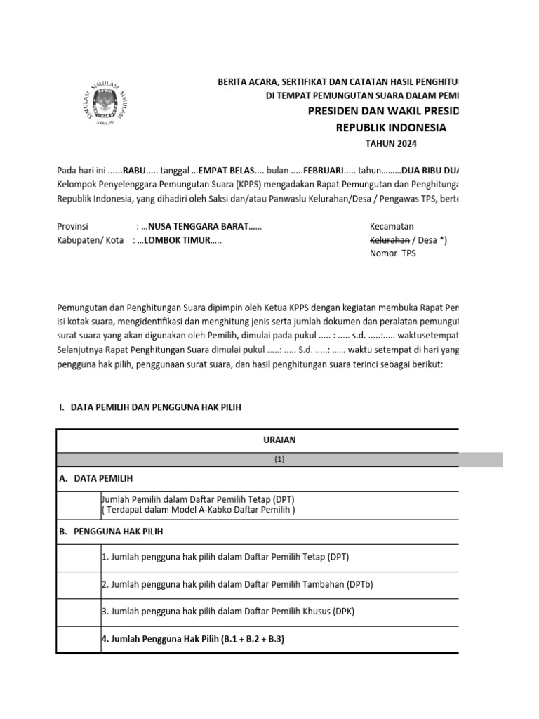 Pelaksanaan KPPS | PDF