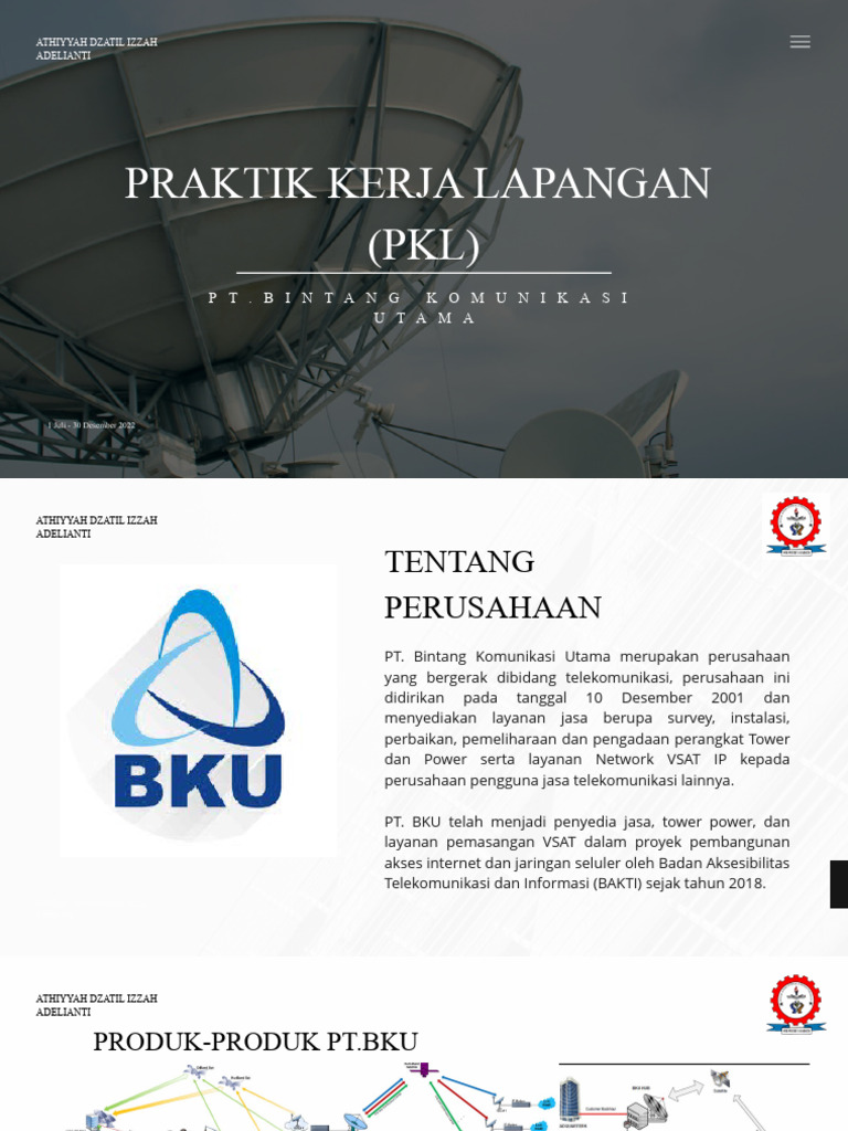 Presentasi PKL PT - Bku | PDF
