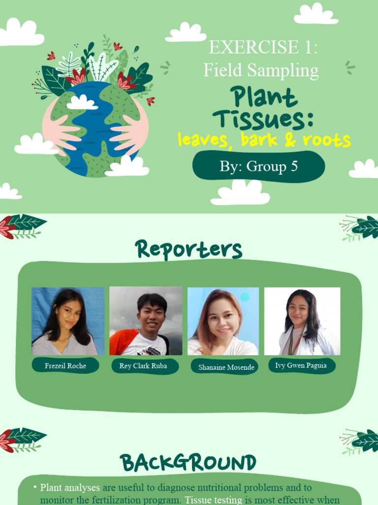 Field Sampling, Plant Tissues by Group 5 | PDF | Trees | Soil