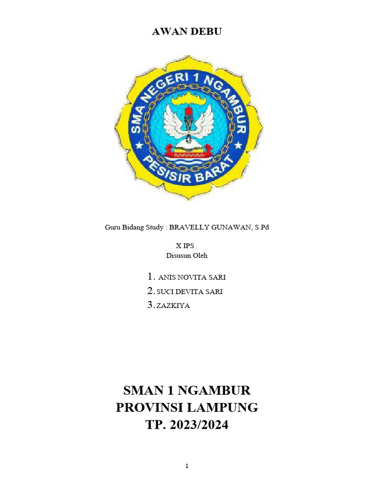 Awan Debu | PDF | Sains & Matematika