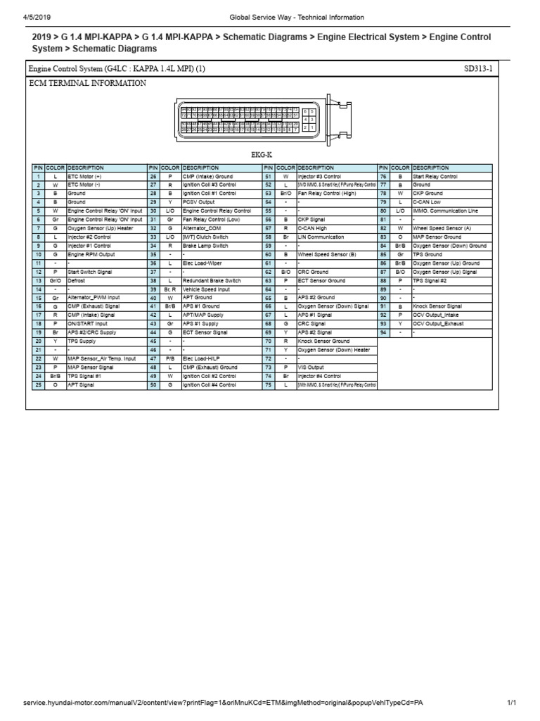 Engine Control SystemACCENTpdf | PDF | Relay | Ignition System