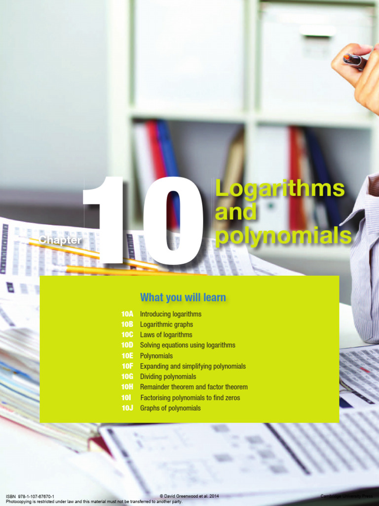 Logarithms and Polynomials: What You Will Learn | PDF | Logarithm ...