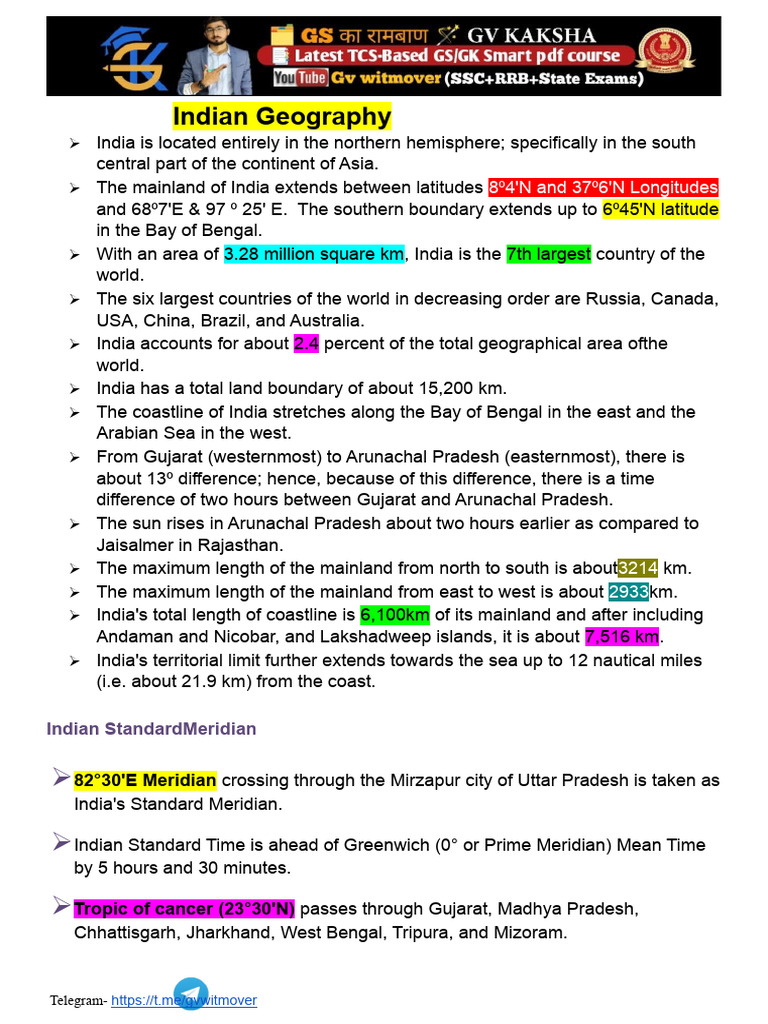 Geography Updated English Printable | PDF | Monsoon | Himalayas