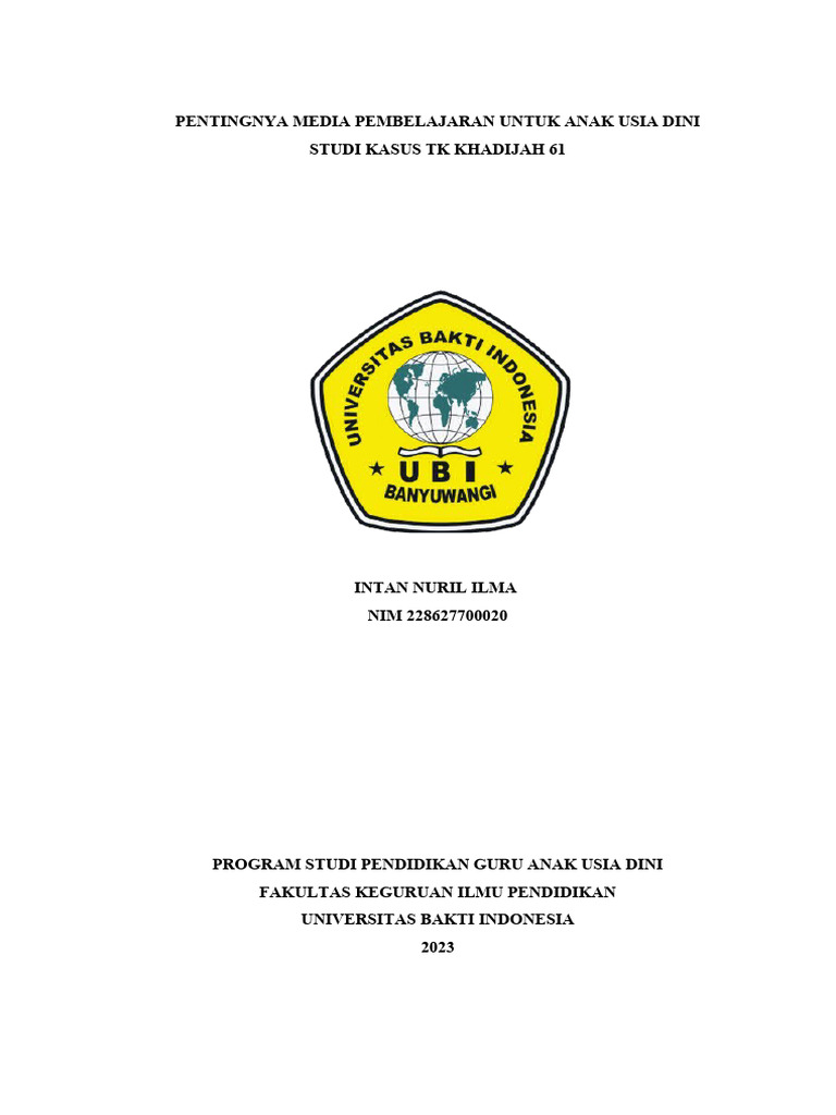 Proposal Penelitian - Intan Nuril Ilma | PDF