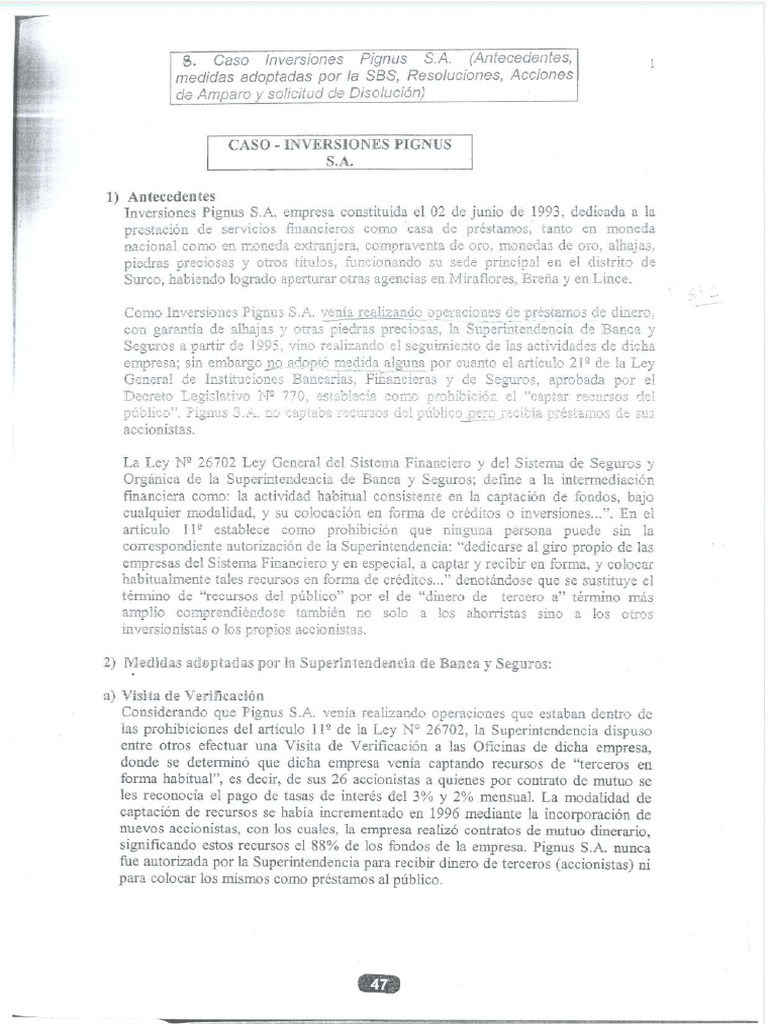 Caso Pignus | PDF