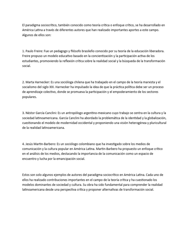Principales exponentes del sociocrítico | PDF
