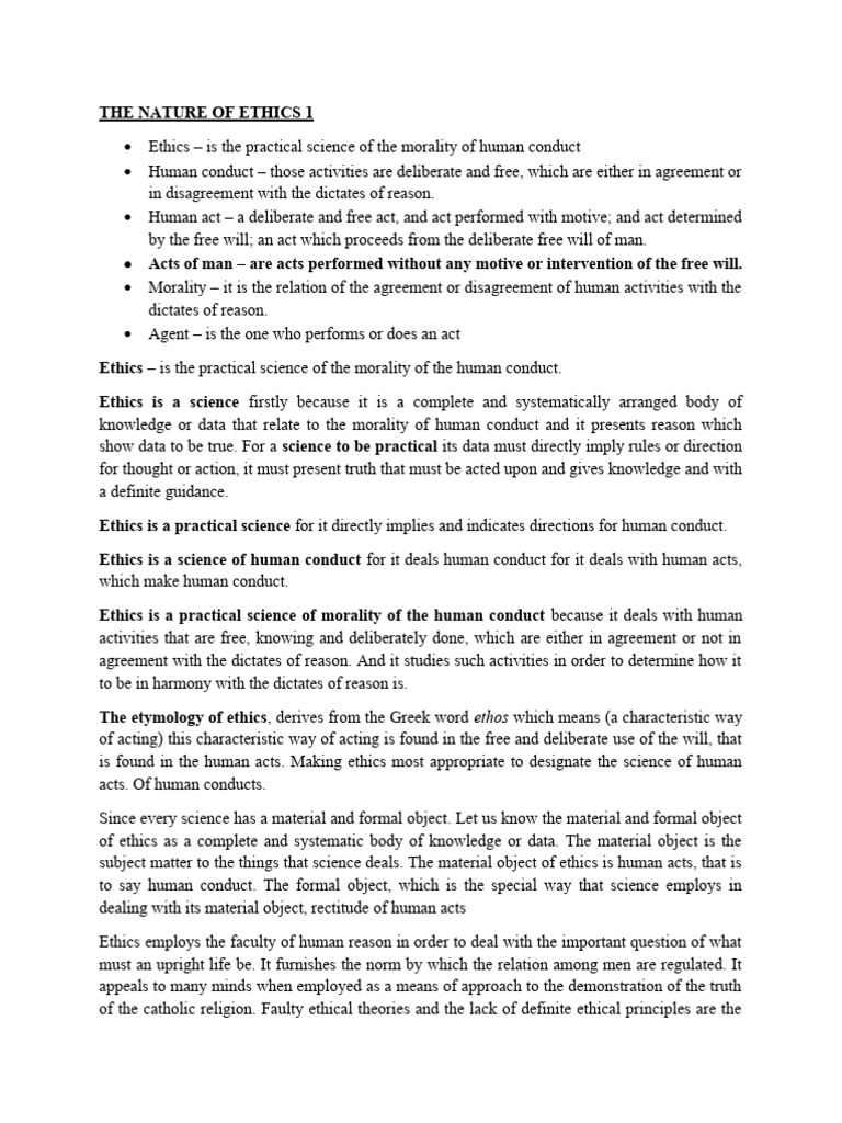 Topic 3 General Ethics | PDF | Reason | Conscience