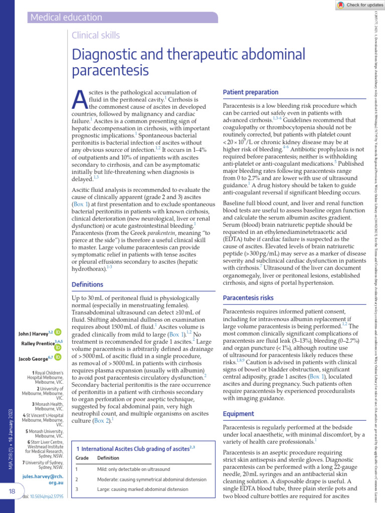 Medical Journal of Australia - 2022 - Harvey - Diagnostic and ...