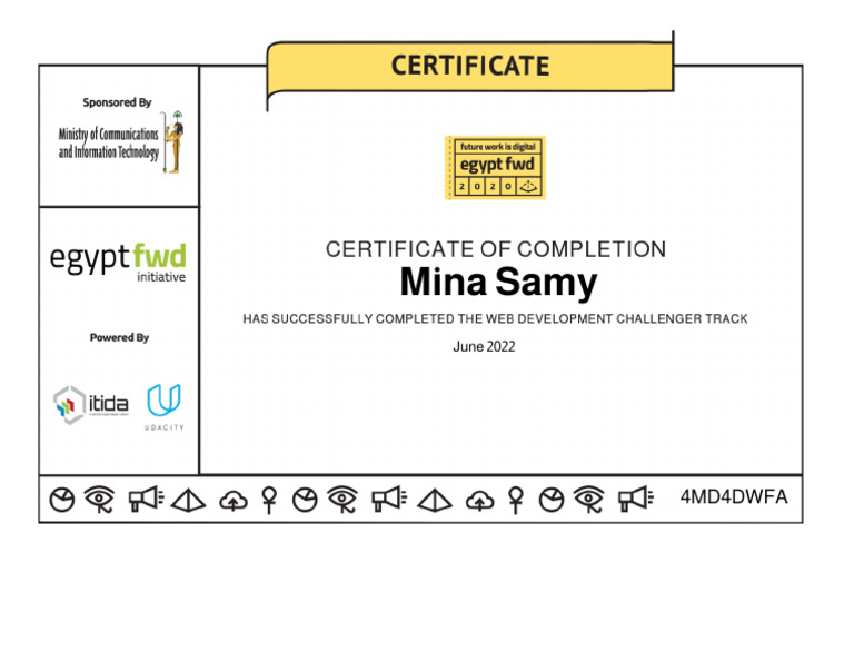 Front End Web Development Udacity Certificate | PDF
