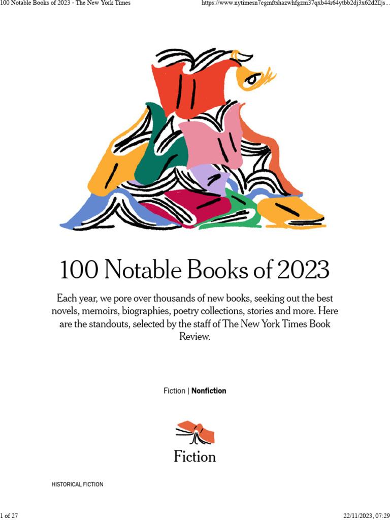 100 Notable Books of 2023 | PDF | Classics | General Fiction