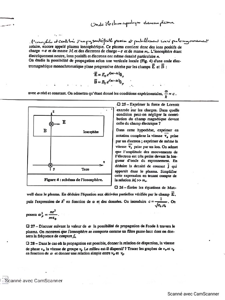 Pb Corrig Ond Plasma Class | PDF