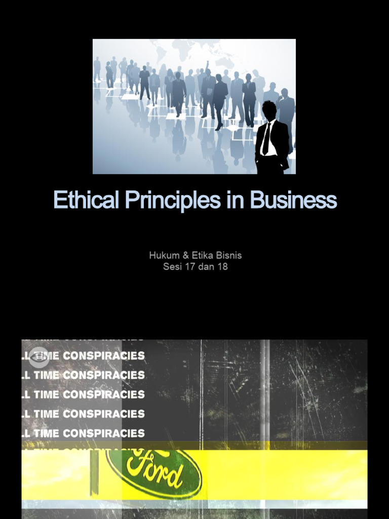 Ethical Principles in Business | PDF | Justice | Crime & Violence