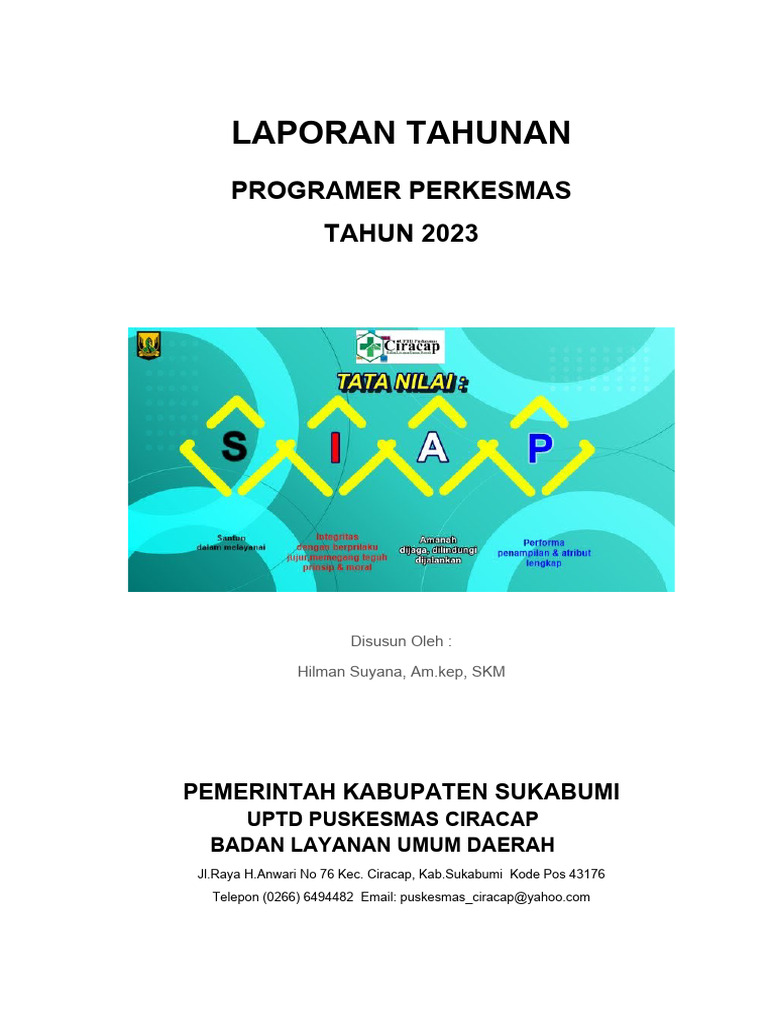 Laporan Tahunan Perkesmas 2023 Ciracap | PDF