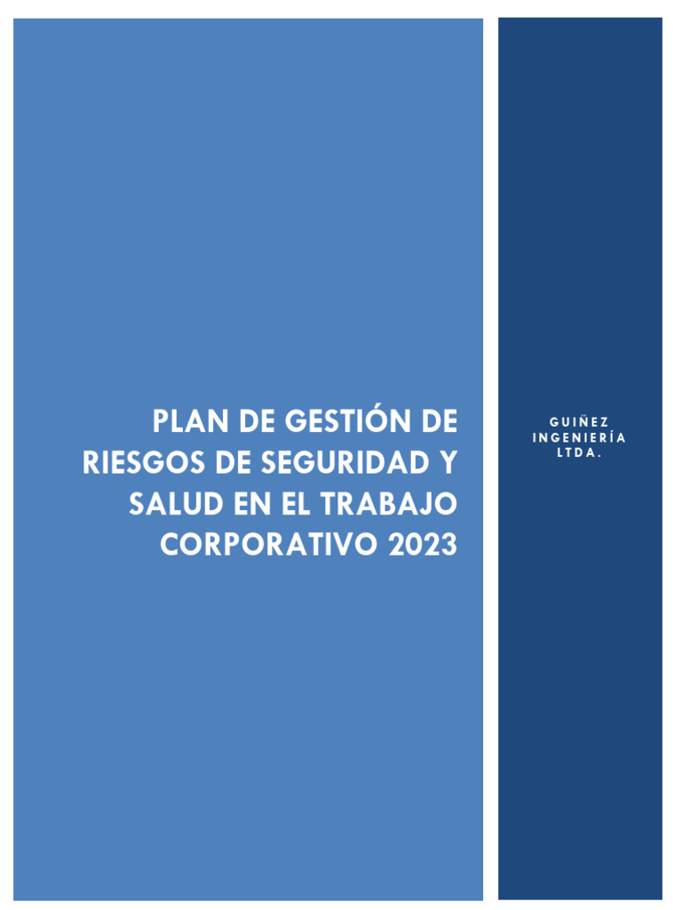 PA-SGI-02 Plan Gestión de Riesgos SST Corporativo 2023 Rev07 | Descargar gratis PDF | Minería ...