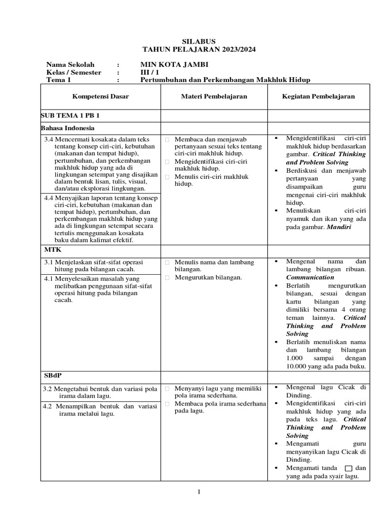 Sila Bus | PDF | Seni & Disiplin Bahasa