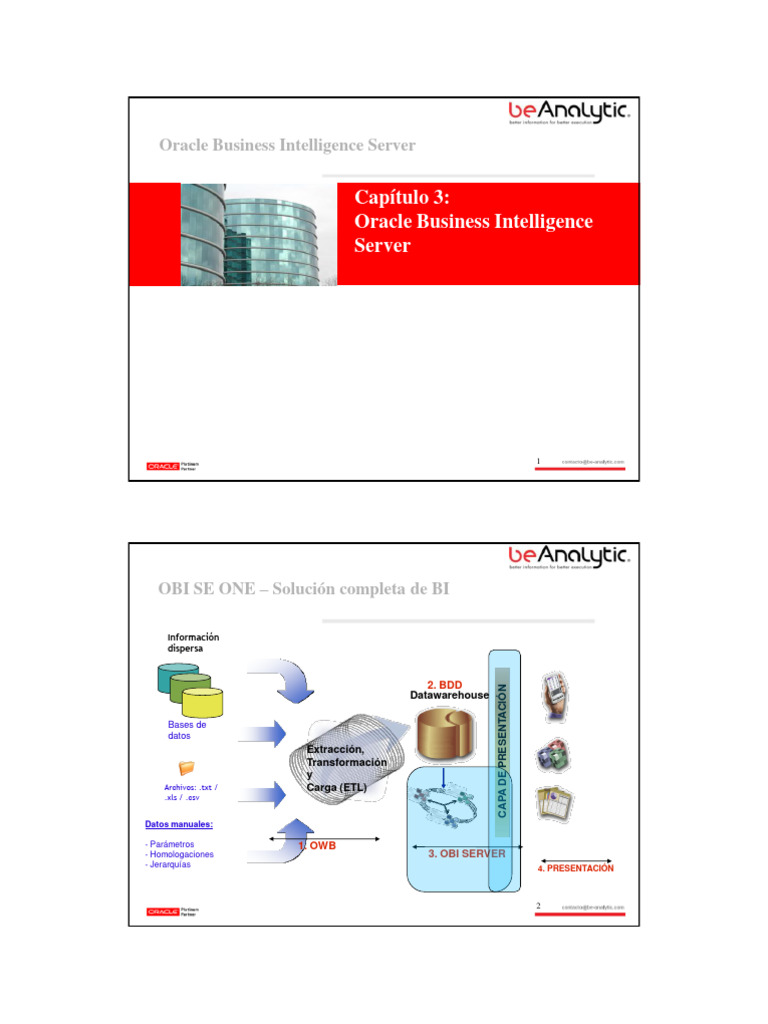 E Capitulo3 OBI Server | PDF | Bases de datos | Inteligencia de negocios