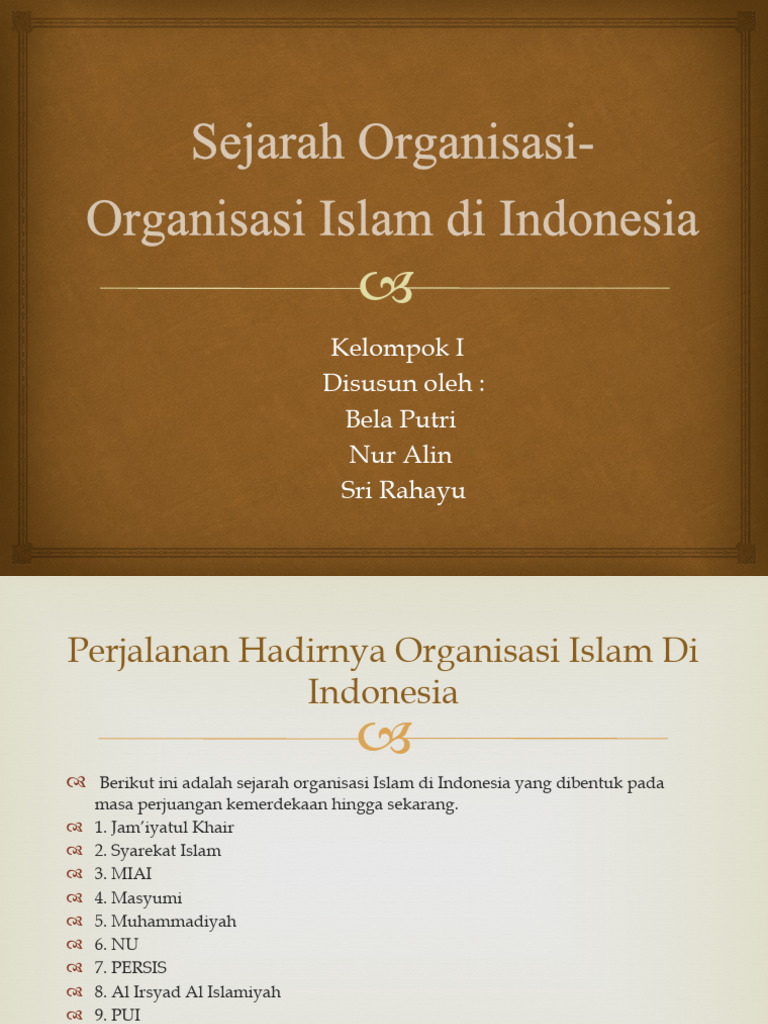 Sejarah Organisasi-Organisasi Islam Di Indonesia | PDF Sejarah Organisasi-Organisasi Islam Di Indonesia | PDF