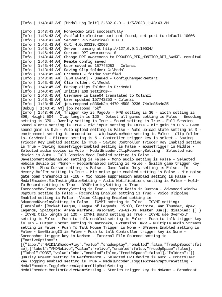 Medal Log 20230105 | PDF | Computer Architecture | Computer Hardware