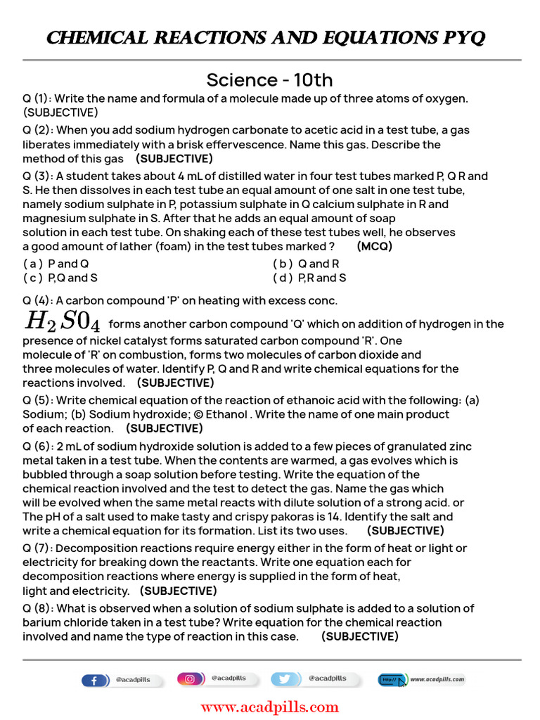 Chemistry PYQ | PDF | Chemical Compounds | Periodic Table