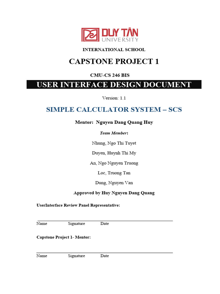 User Interface Design Document | PDF | User (Computing) | Software Testing