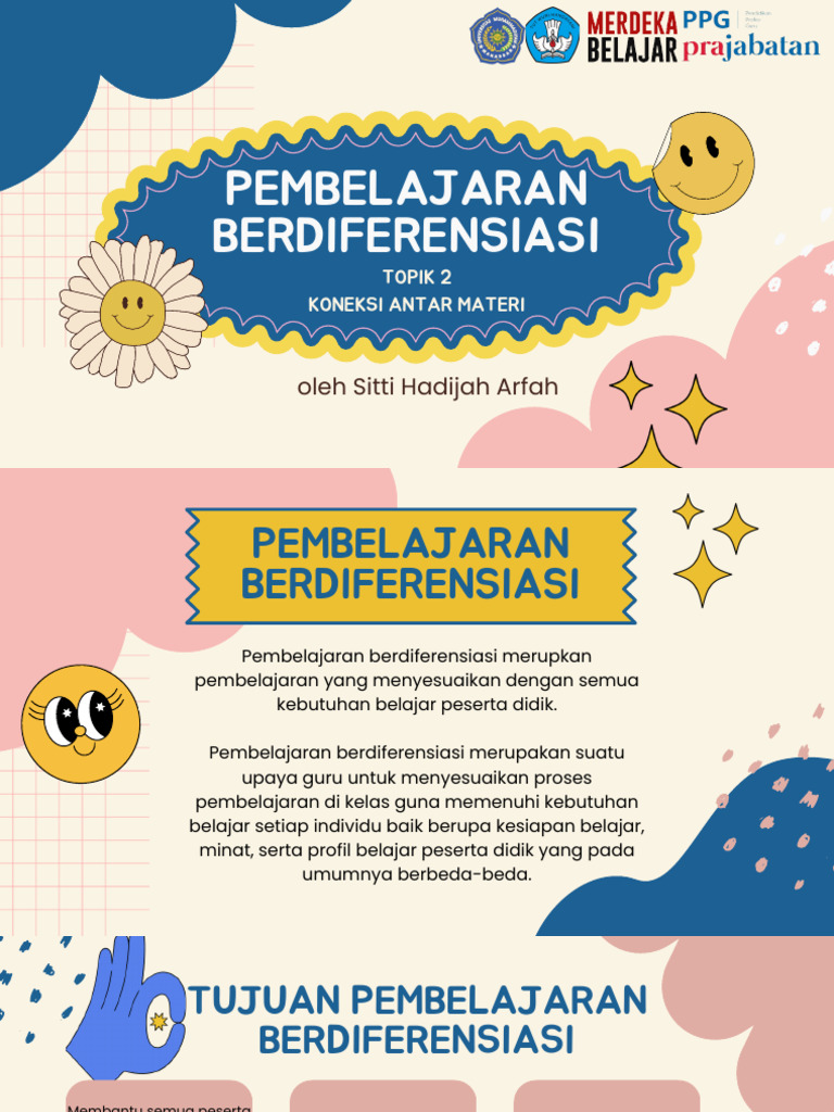 Topik 2 Koneksi Antar Materi - Pembelajaran Berdiferensiasi | PDF