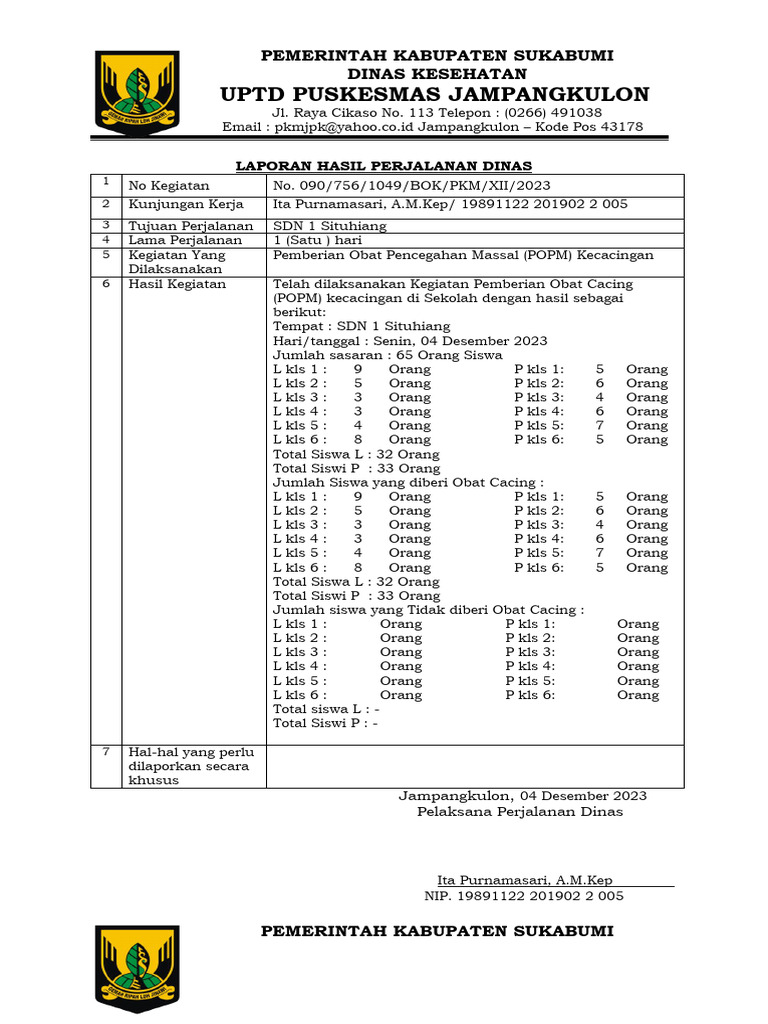 Resume POPM Kecacingan | PDF