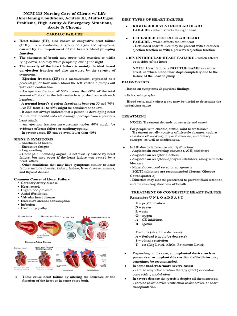 NCM 118 Reviewer | Download Free PDF | Myocardial Infarction | Heart ...