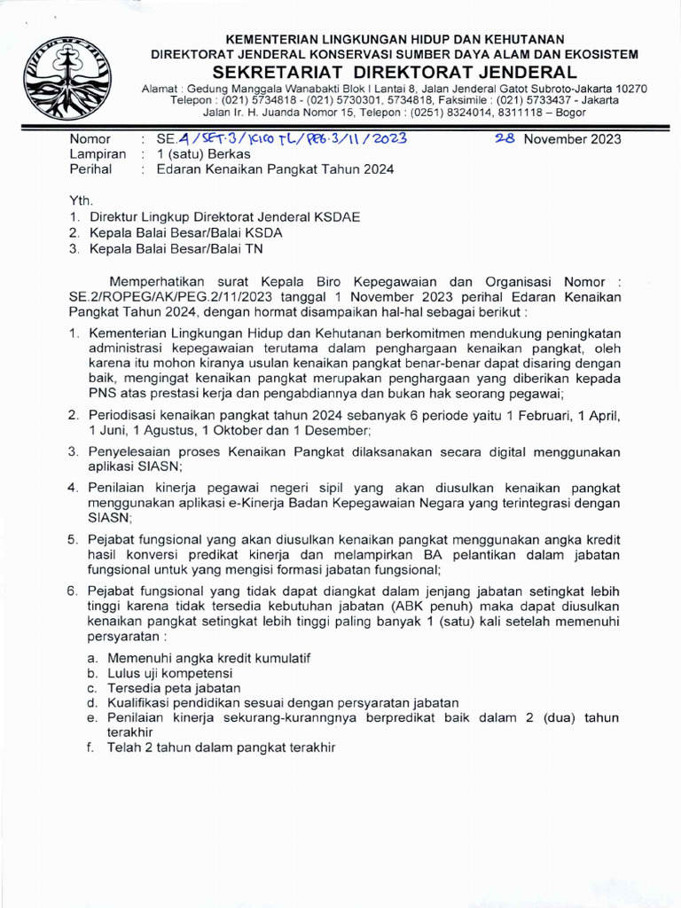 SE.4 Edaran KP Tahun 2024 | PDF