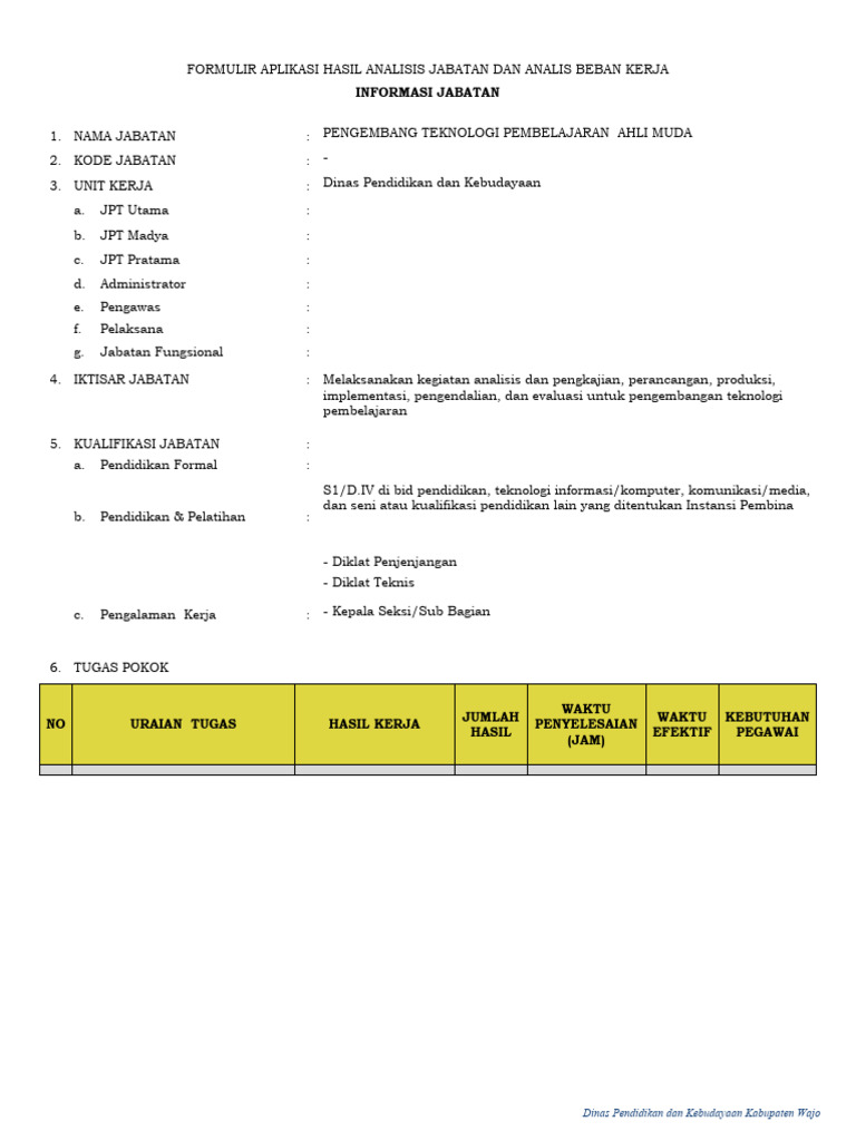 Pengembang Teknologi Pembelajaran Ahli Muda | PDF