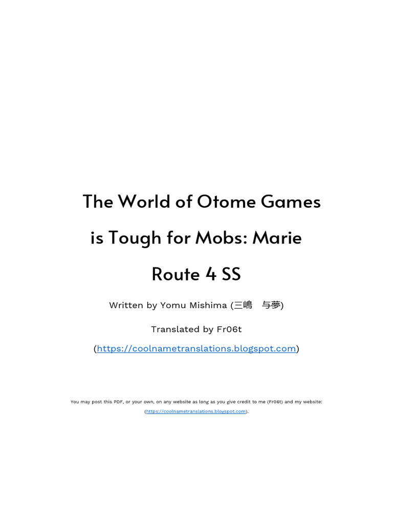 MobuSeka Marie Route 4 | PDF | Mystery, Thriller & Crime Fiction | Young Adult