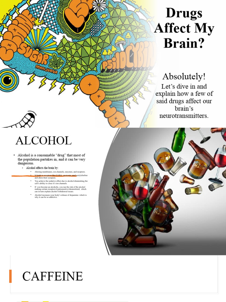 Drugs Affect My Brain | PDF | Caffeine | Psychoactive Drugs