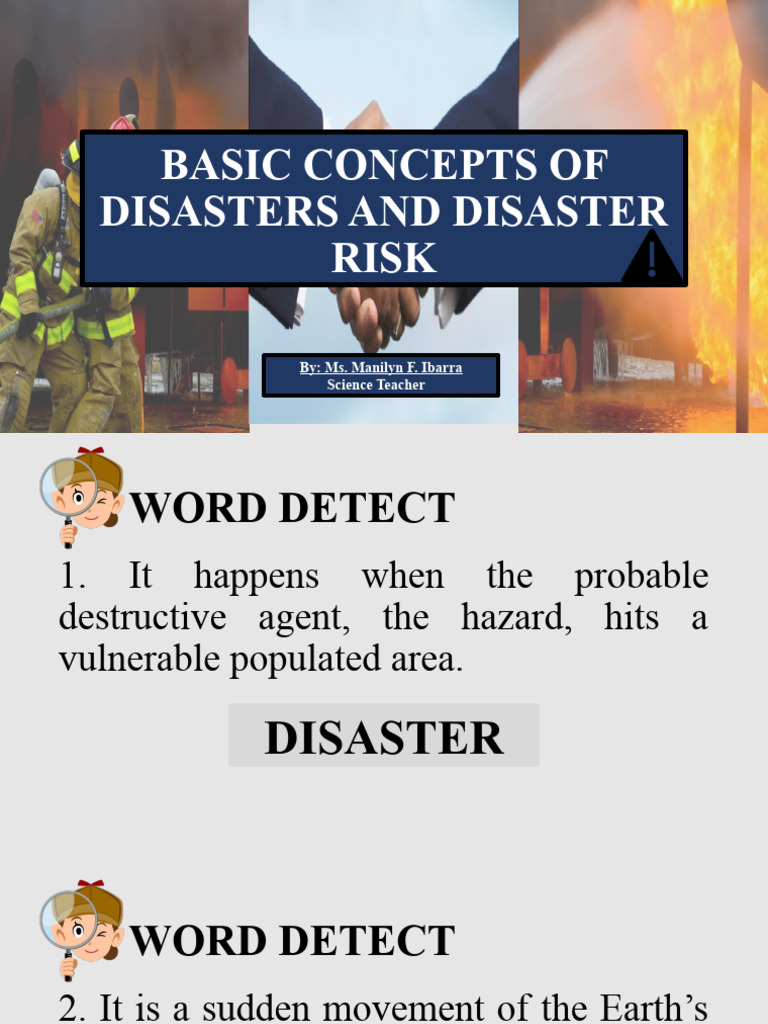 Topic 1 DRRR (Disaster Risk) | PDF | Hazards | Natural Disasters