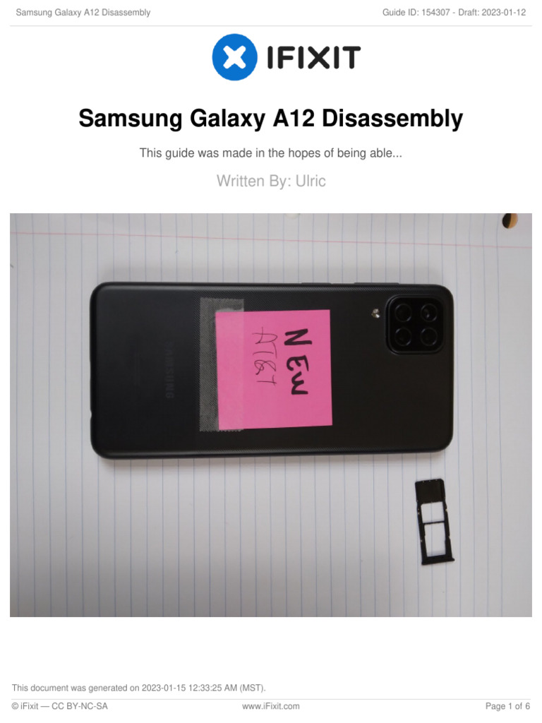 GALAXY A12-Guide - 154307 - en | PDF | Linux Based Devices | Tablet Computer