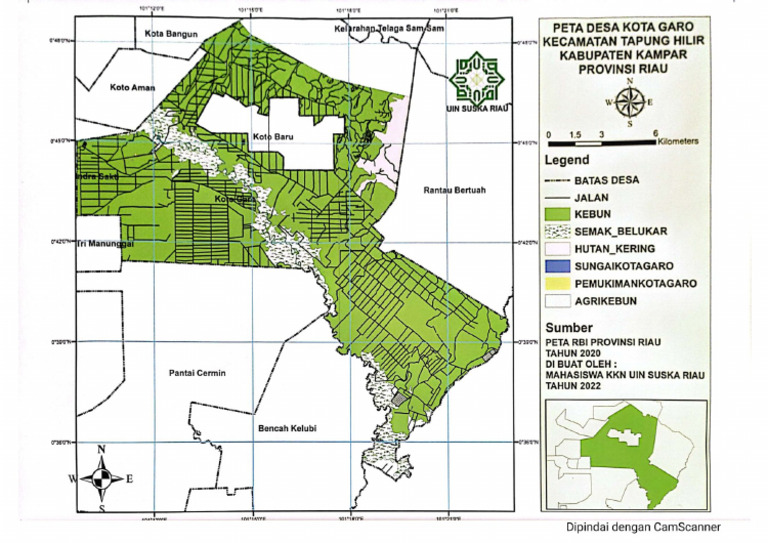 Peta Desa Kota Garo | PDF