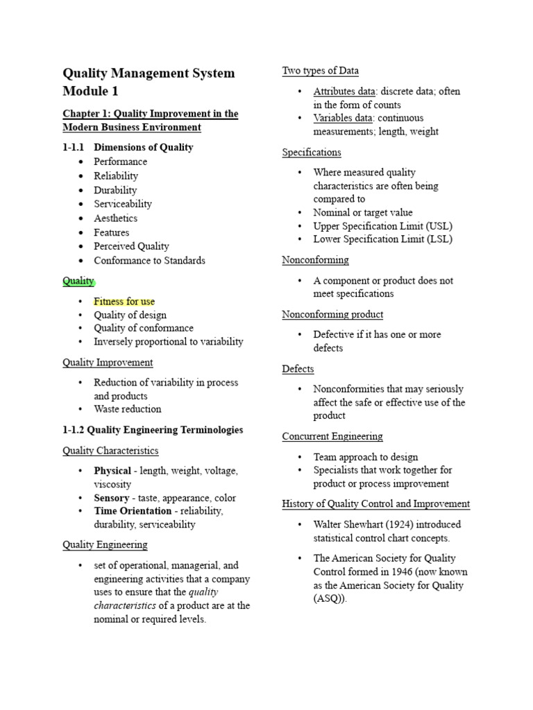 Quality Management System Terms | PDF | Audit | Iso 9000