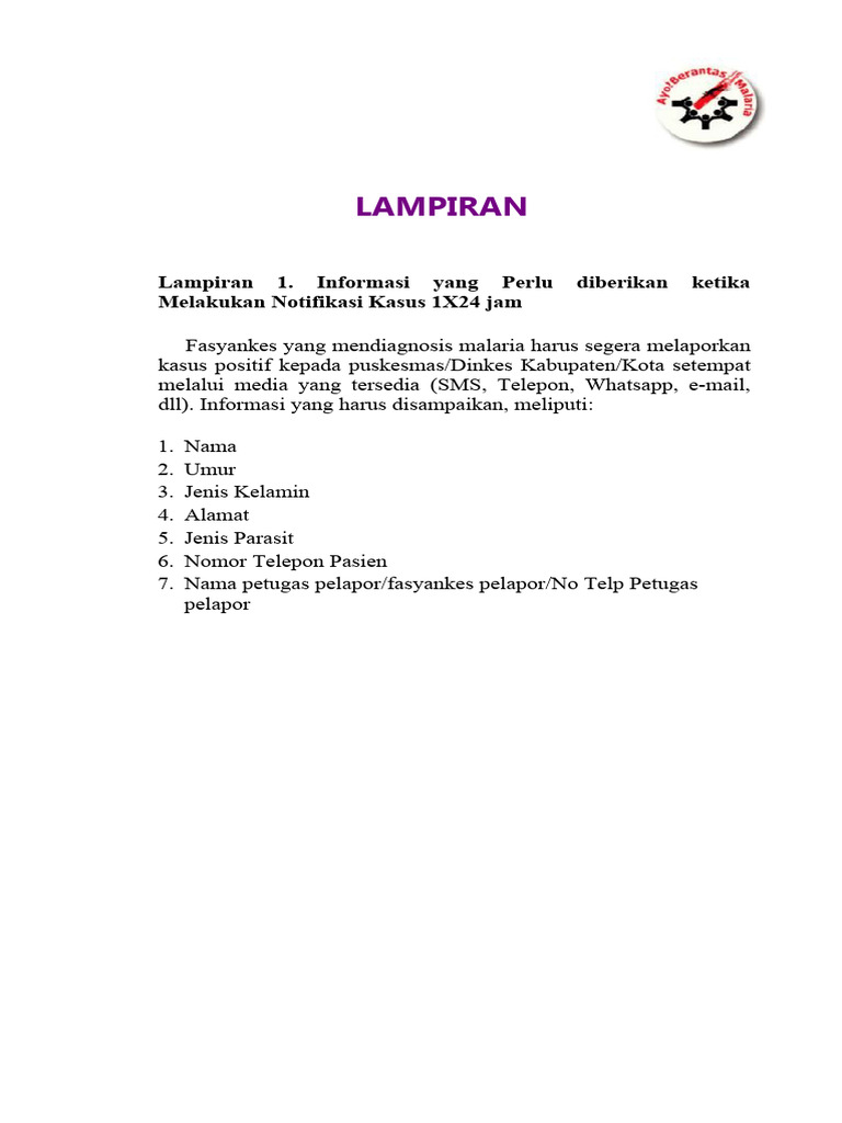 LAMPIRAN PE Word | PDF | Sains & Matematika